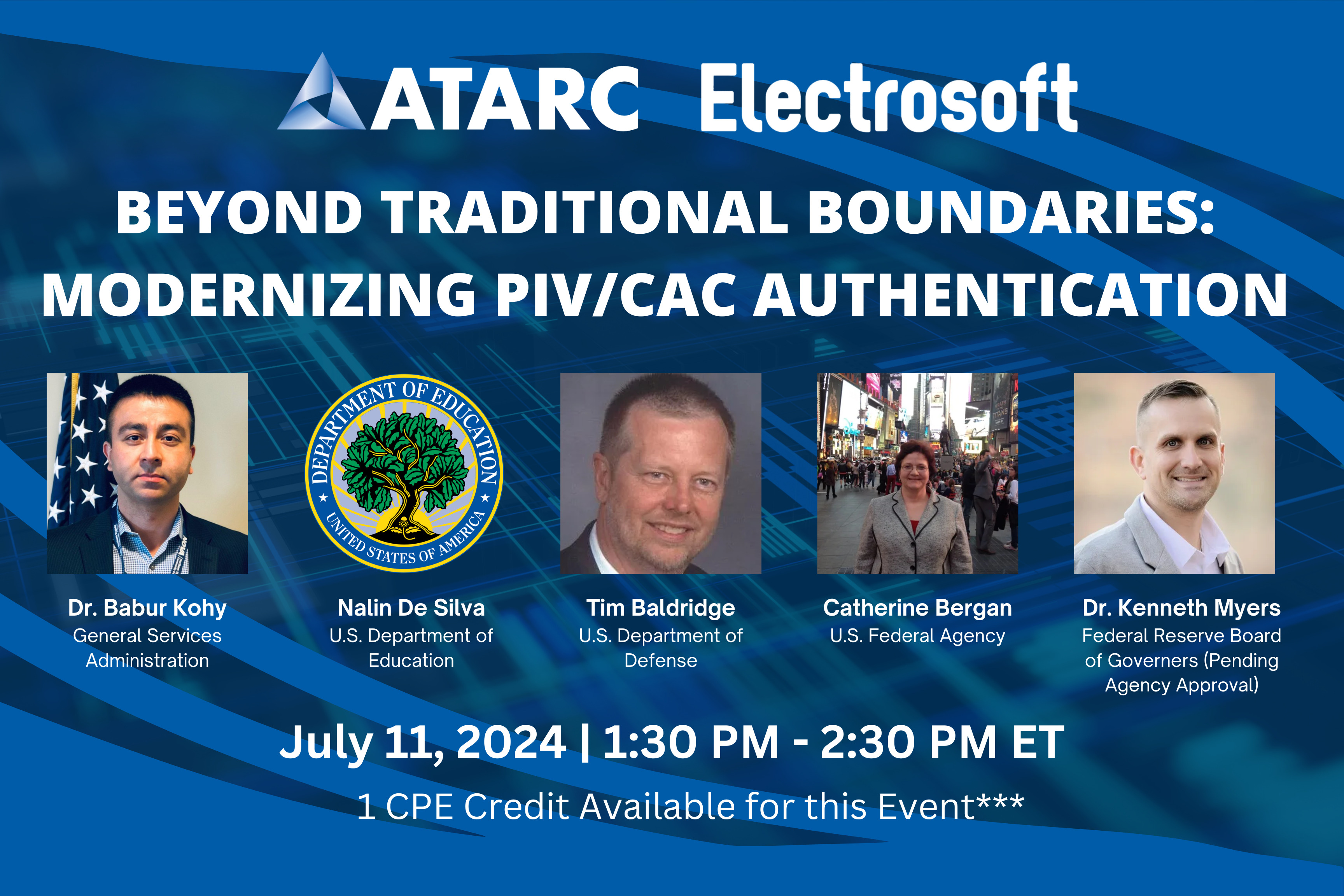Electrosoft CEO to Address Modernizing PIV/CAC Authentication in July ATARC Webinar | Electrosoft